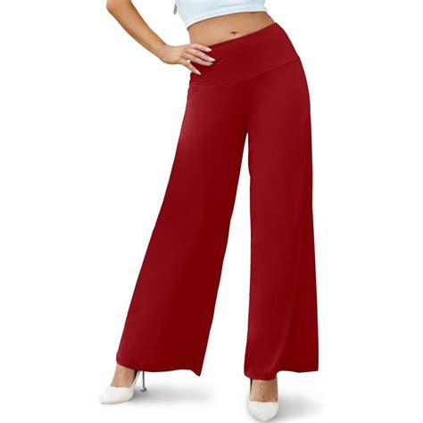 Arolina Womens Stretchy Wide Leg Palazzo Lounge Pants Casual Comfy