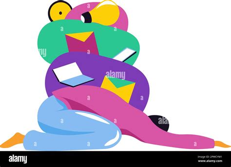 Workload And Work Pressure Man With Lots Of Tasks Stock Vector Image