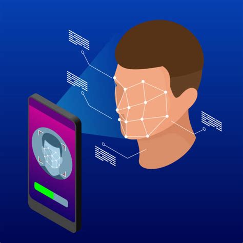 facial recognition illustrations royalty free vector graphics and clip