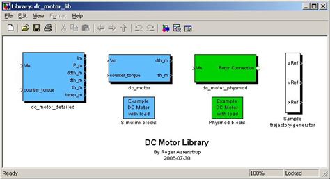dc motor matlab simulink model