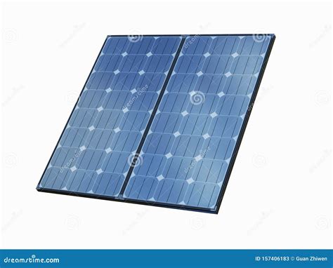 éš”ç¦çš„å¤ªé˜³èƒ½ç”µæ± æ ¿ã€‚å…·æœ‰ç™½è‰²èƒŒæ™¯çš„ç‹¬ç«‹å¤ªé˜³èƒ½ç”µæ±