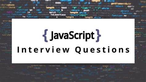 top 10 javascript interview questions by ritik chopra javascript in