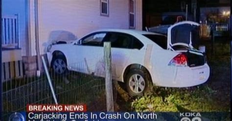 Carjacking Suspect Crashes Into Garfield Home Cbs Pittsburgh
