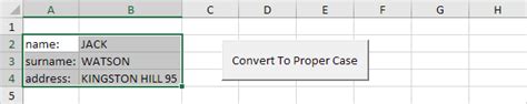 how to use vba convert to proper case in excel excel