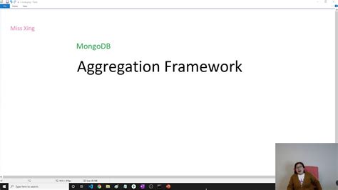 mongodb aggregation framework intro youtube