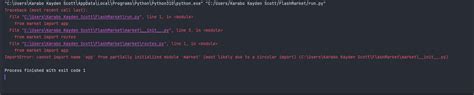 python importerror cannot import name app from partially