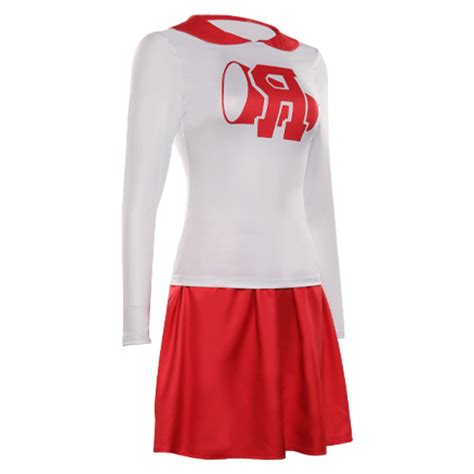 Grease Rydell High Cheerleader Pinklady Sportswear Cosplay Costume Ha