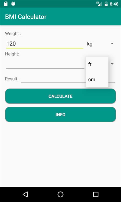 bmi calculator android app source code cetddo