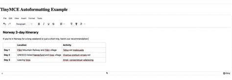 autoformatting how to enable it for content in your app s rich text