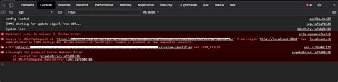misleading cors errors dev notes