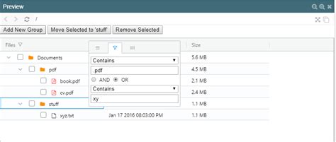 ag grid expand collapse icons after filtering an ag grid with grouped