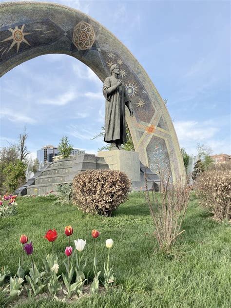 Dushanbe Tajikistan Statue Of Ismail Samani Dushanbe Tajikistan In