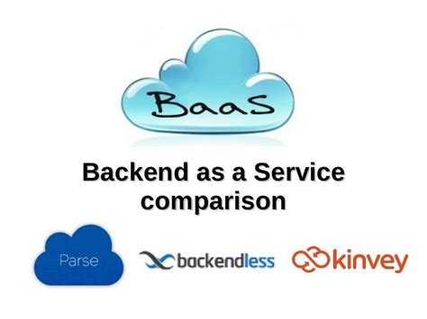 comparing parse kinvey and backendless comparison service