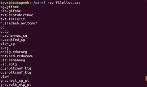 how to use the rev command on linux