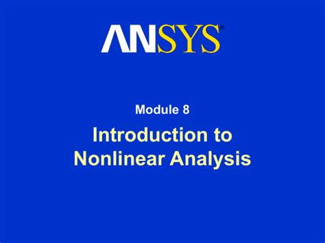 8 Introduction To Nonlinear Analysis