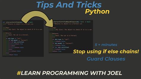five minutes on tips and tricks python stop using if else chains