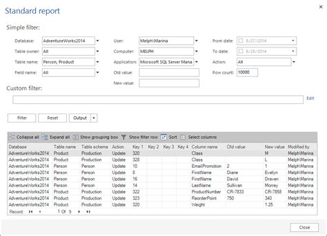 técnicas de auditoría de bases de datos sql server solution center