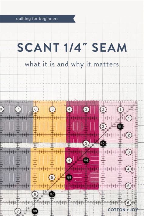 Scant 1 4 Seam Allowance Cotton And Joy