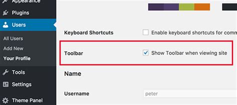 what everybody ought to know about the wordpress admin bar