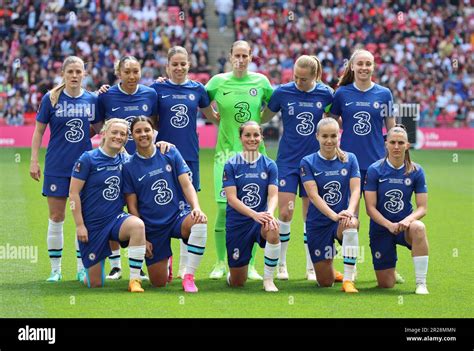 Chelsea Team Prior To Kick Off During English Premier League Soccer