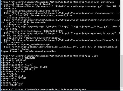 [answered] importerror no module named guardian django