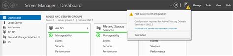 active directory why task promote this server to a