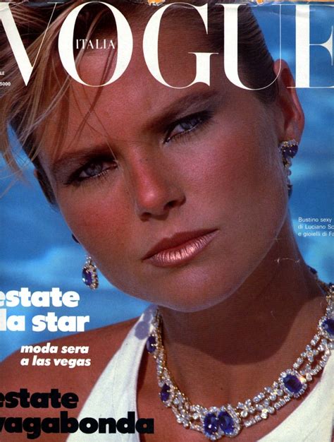 Christie Brinkley Vogue Italia 1983 Glamour Magazine Cover Vogue