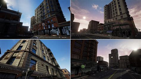 modular building set by purepolygons in environments ue4