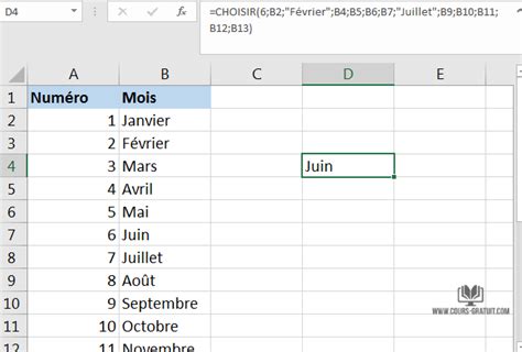 Tutoriel Excel La Fonction Choisir Avec Des Exemples Hot Sex Picture