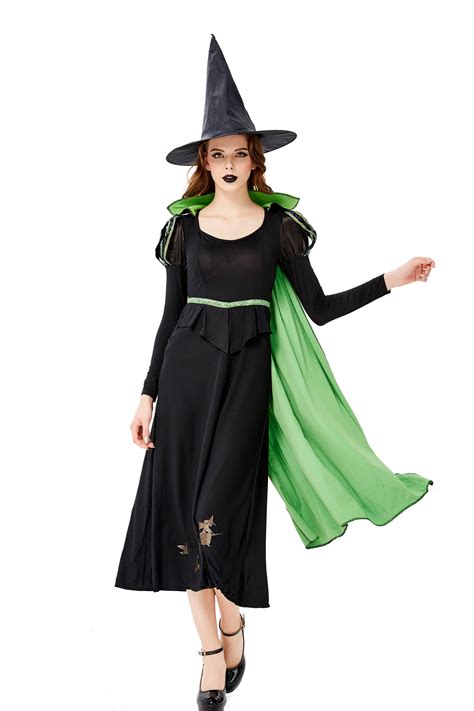 Women Halloween Costume Adult Wicked Witch Dress Devil And Witch 2019