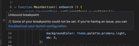 node js vscode breakpoints unbound when debugging a react app in a