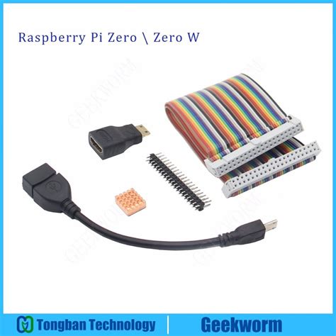 geekworm raspberry pi zero zero w gpio кабель usb otg кабель мини