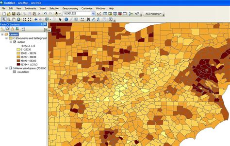 acs mapping extension for arcgis duke libraries center for data and