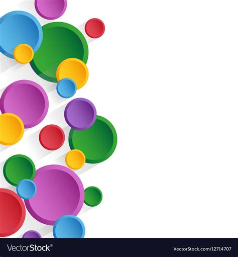 Background Colored Circles Royalty Free Vector Image