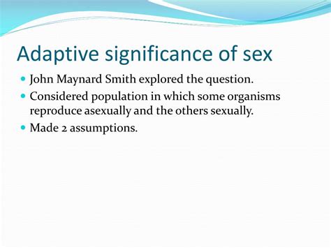 Ppt Chapter 16 Evolution Of Sex Powerpoint Presentation Free
