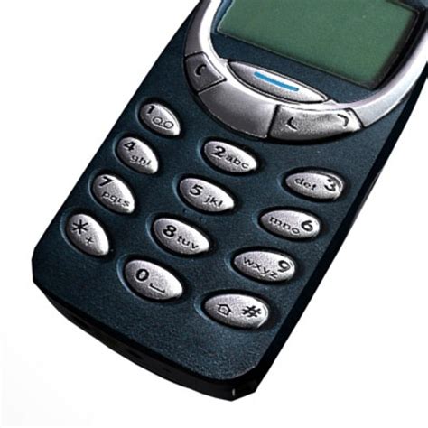3d Nokia 3310 Mobile Phone Model