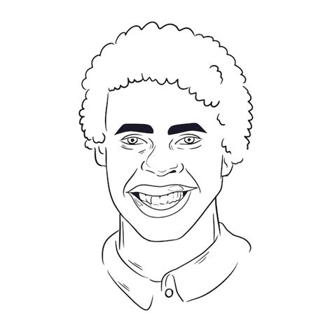 Ilustración De Dibujo De Cara Dibujada A Mano Vector Gratis