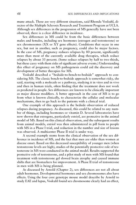 Reading Sex Differences And Implications For Translational