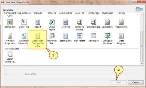 using app config file to read settings