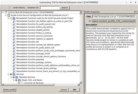 8 7 scanning the system with a customized profile using scap workbench