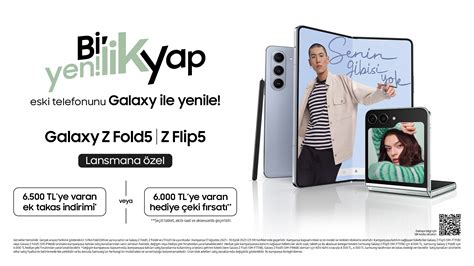 Samsung Galaxy Z Flip5 Ve Z Fold5 Için 6500 Tlye Varan Takas İndirimi