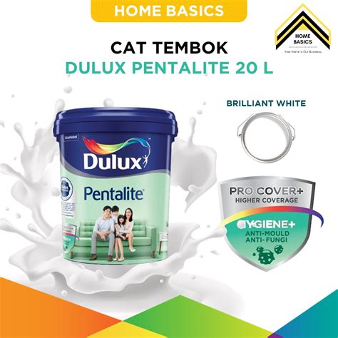 Jual Cat Tembok Putih Dulux Pentalite 20 Liter Cat Interior Cat