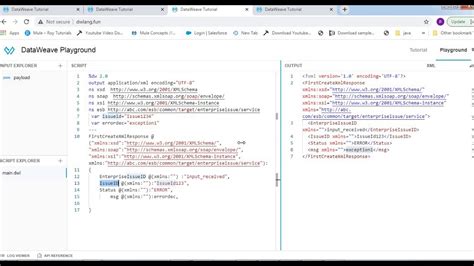 xml to json json to xml define xml to namespaces in mule4 youtube