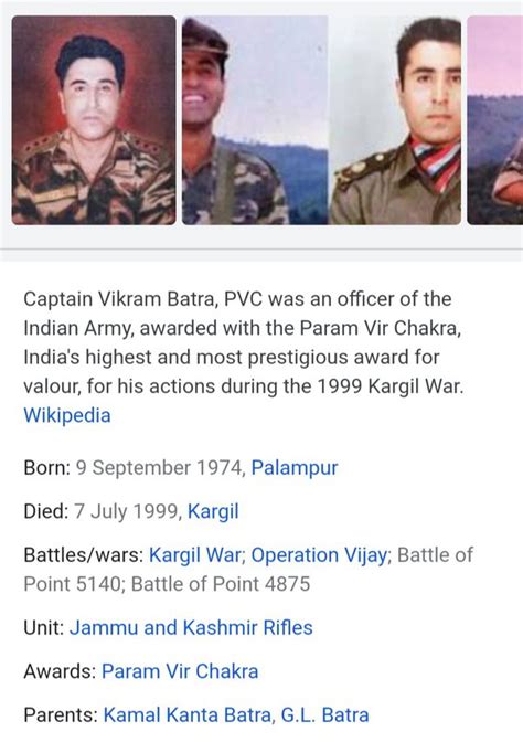 Kargil War Heroes Vikram Batra