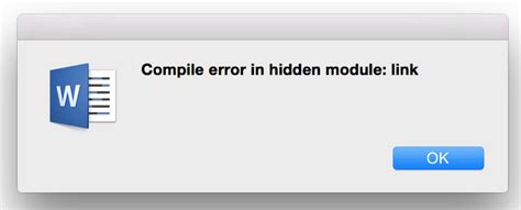 microsoft visual basic compile error in hidden module daysferr