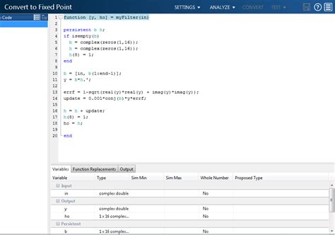 visualize differences between floating point and fixed point results