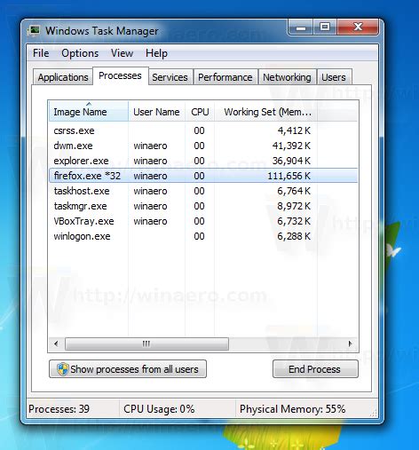 see if process is 32 bit or 64 bits on details tab of task manager of
