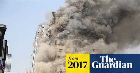 tehran s plasco tower block collapses after blaze video world news