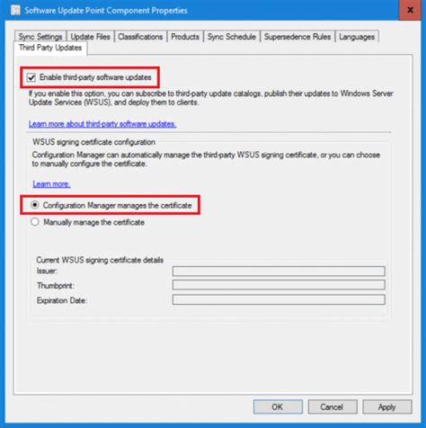 configure and deploy third party software updates with configmgr