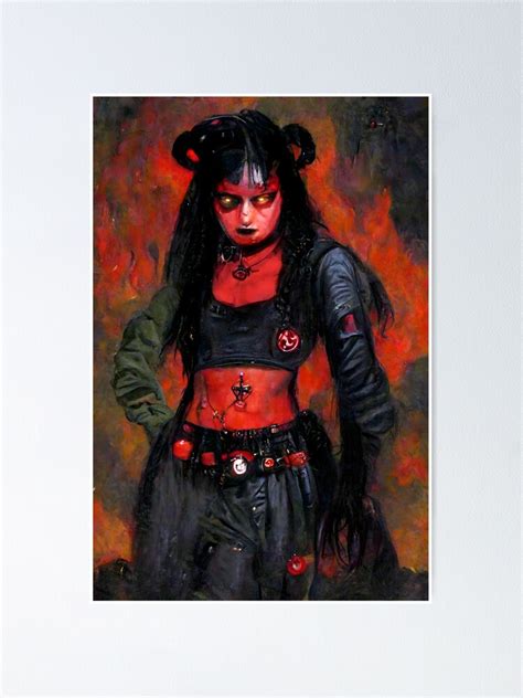 Satans Daughter Poster For Sale By Occultfx Redbubble